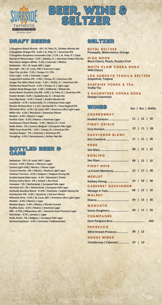 Drinks - Surfside Taphouse