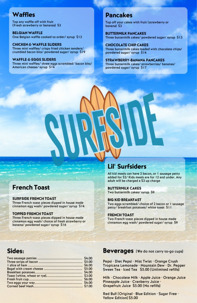 Breakfast Menu - Surfside Taphouse